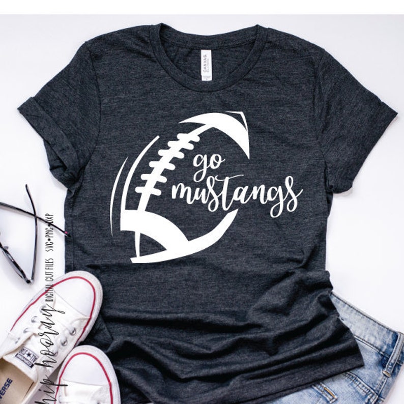 Go Mustangs SVG Football SVG Mustang Mom Gigi Sister T-shirt Design ...