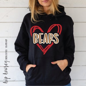 Bears SVG Digital Download Cut File Sticker Football Soccer Team ...