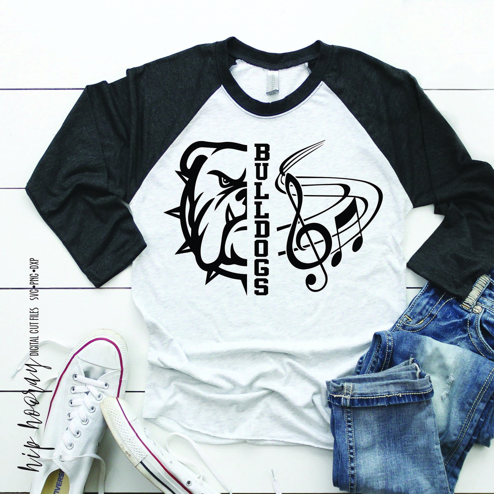 Bulldogs Band SVG Music, Bulldog Marching Band, Music Note, Tshirt ...