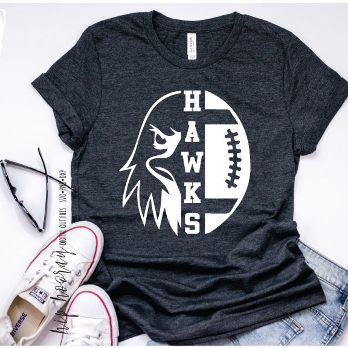 Go Hawks SVG Seahawks Hawk Football Tailgate Mom Shirt Fall - Etsy