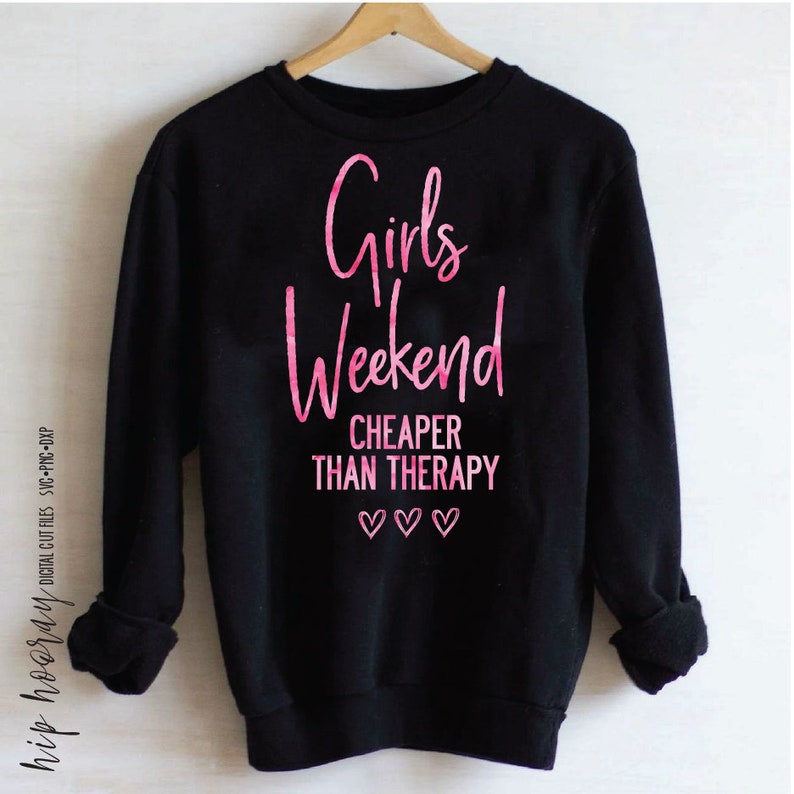 Girls Weekend Cheaper Than Therapy 2021 SVG Girls Trip Slumber | Etsy