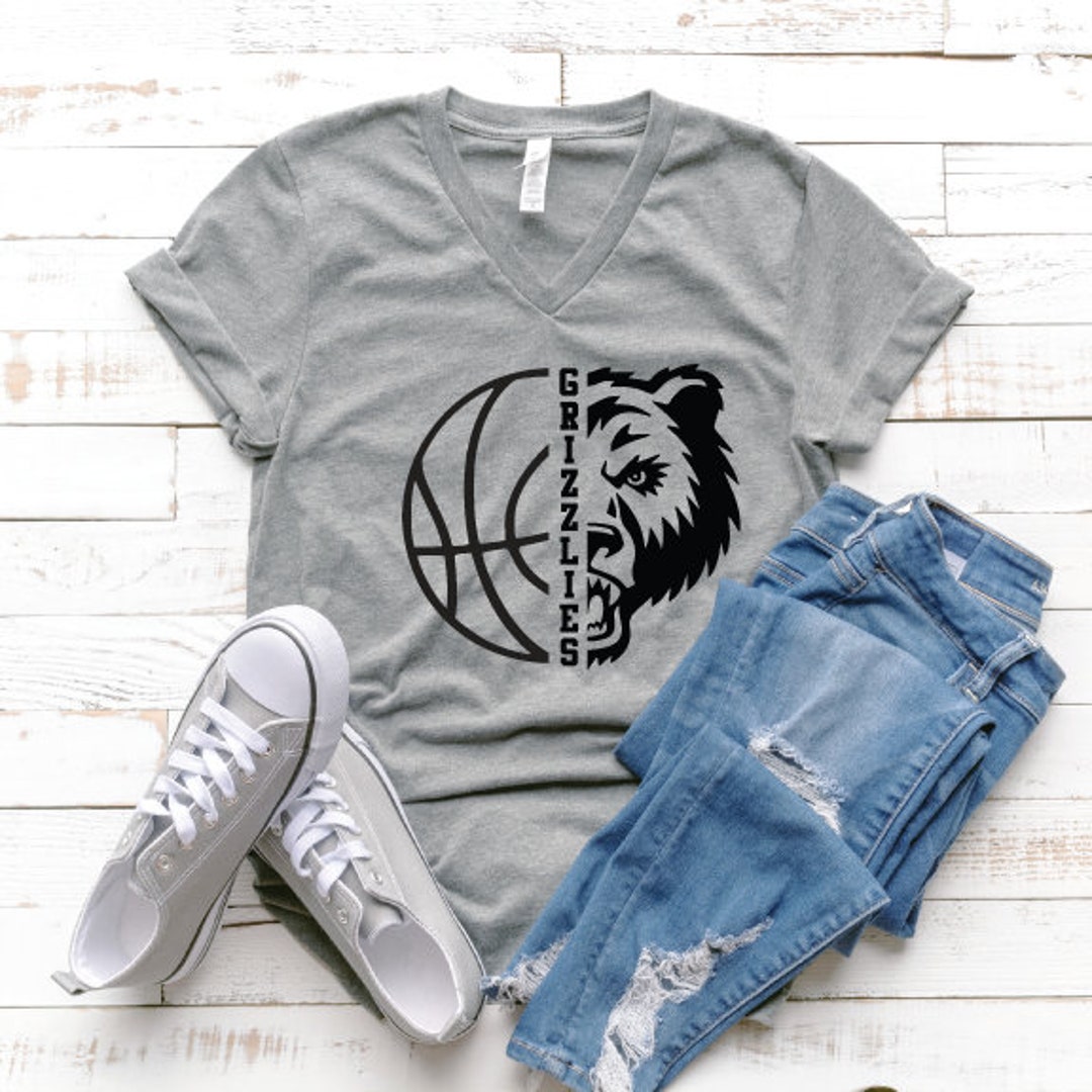 Grizzlie Basketball SVG Bear Court Dad Baller Bears Tailgate Grunge SVG ...