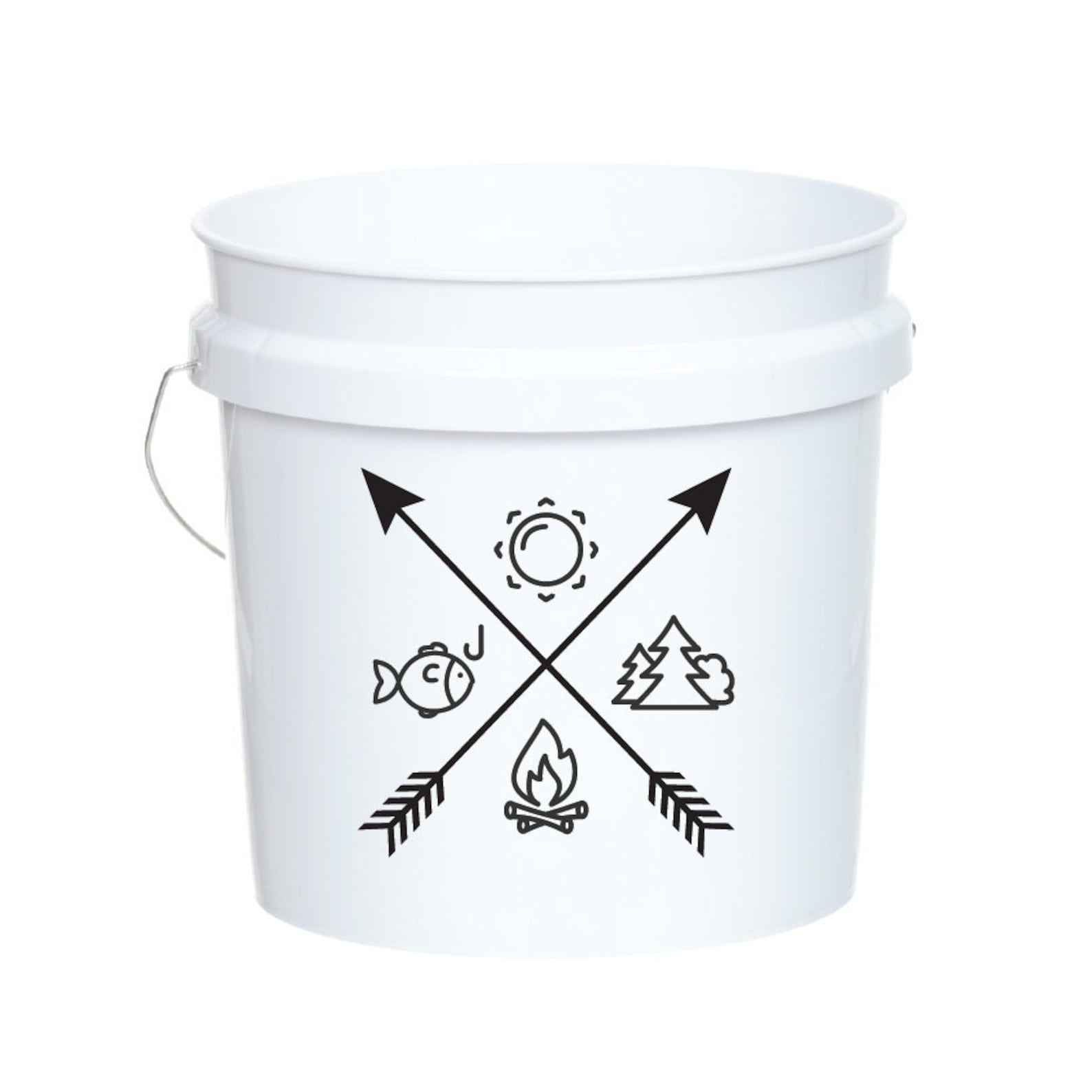 Camping bucket svg Camping Pail fishing hunting adventure | Etsy