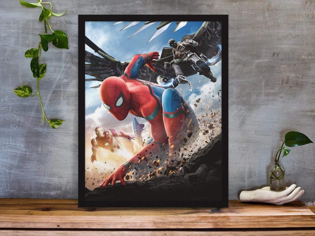 Spider-man Homecoming Poster – Marvel Action Wall Art – Peter Parker ...