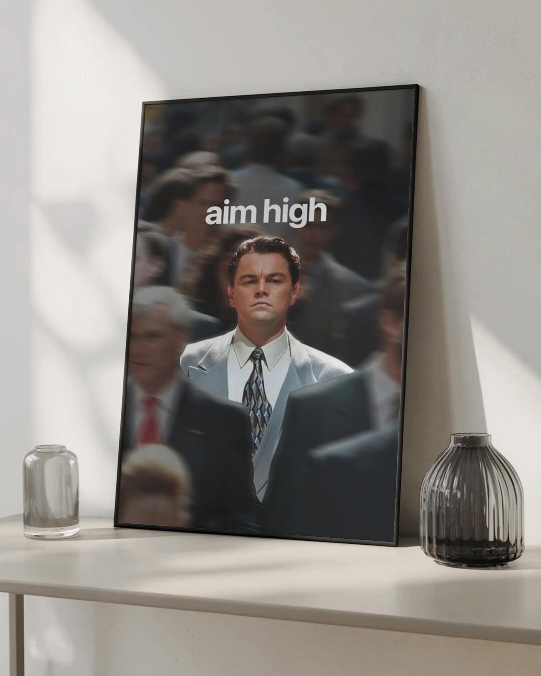 Aim High Motivation Poster, Money Mindset Wall Art, Inspiring Success ...