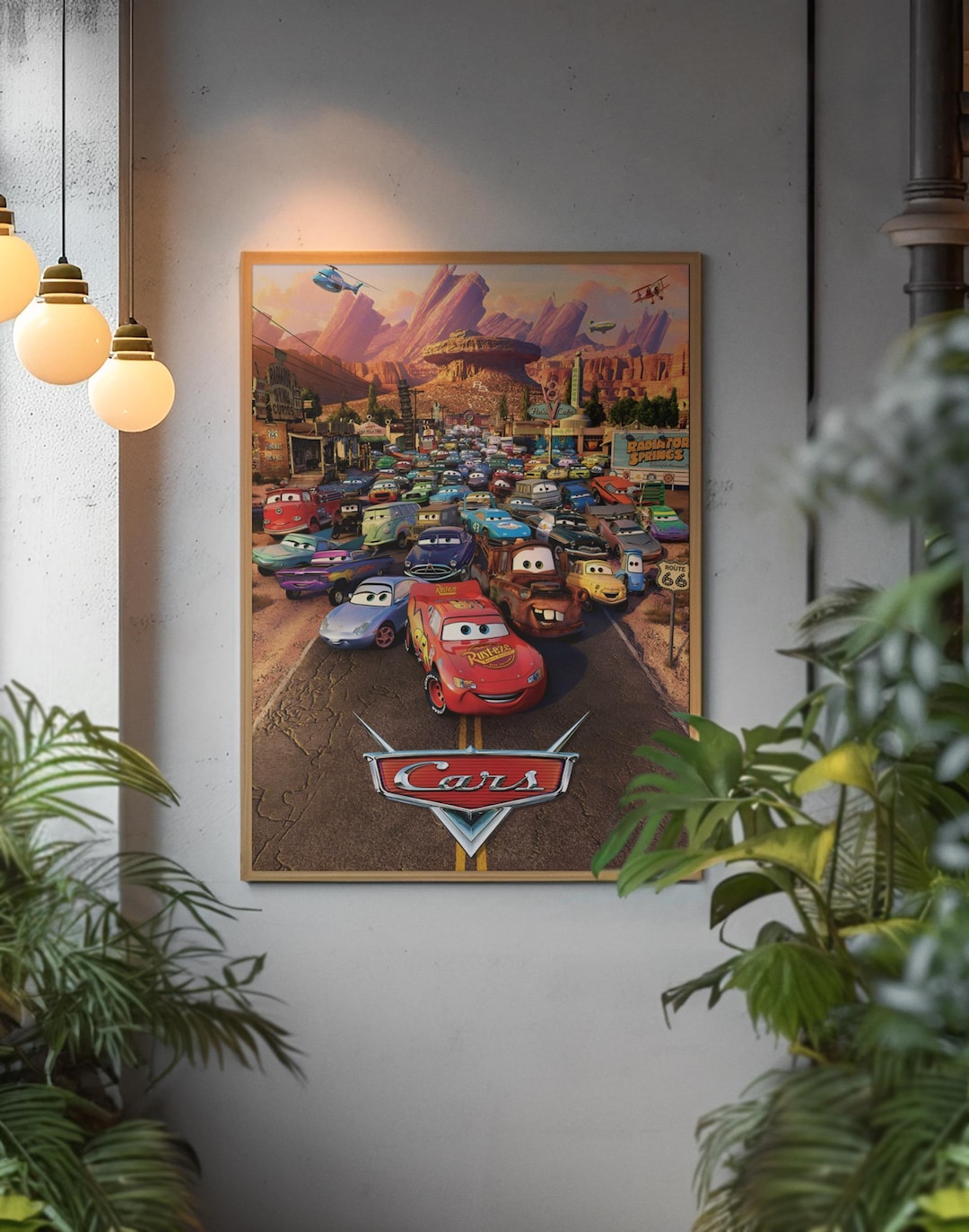 Disney Cars Movie Poster – Lightning Mcqueen & Mater – Pixar Cars Wall ...