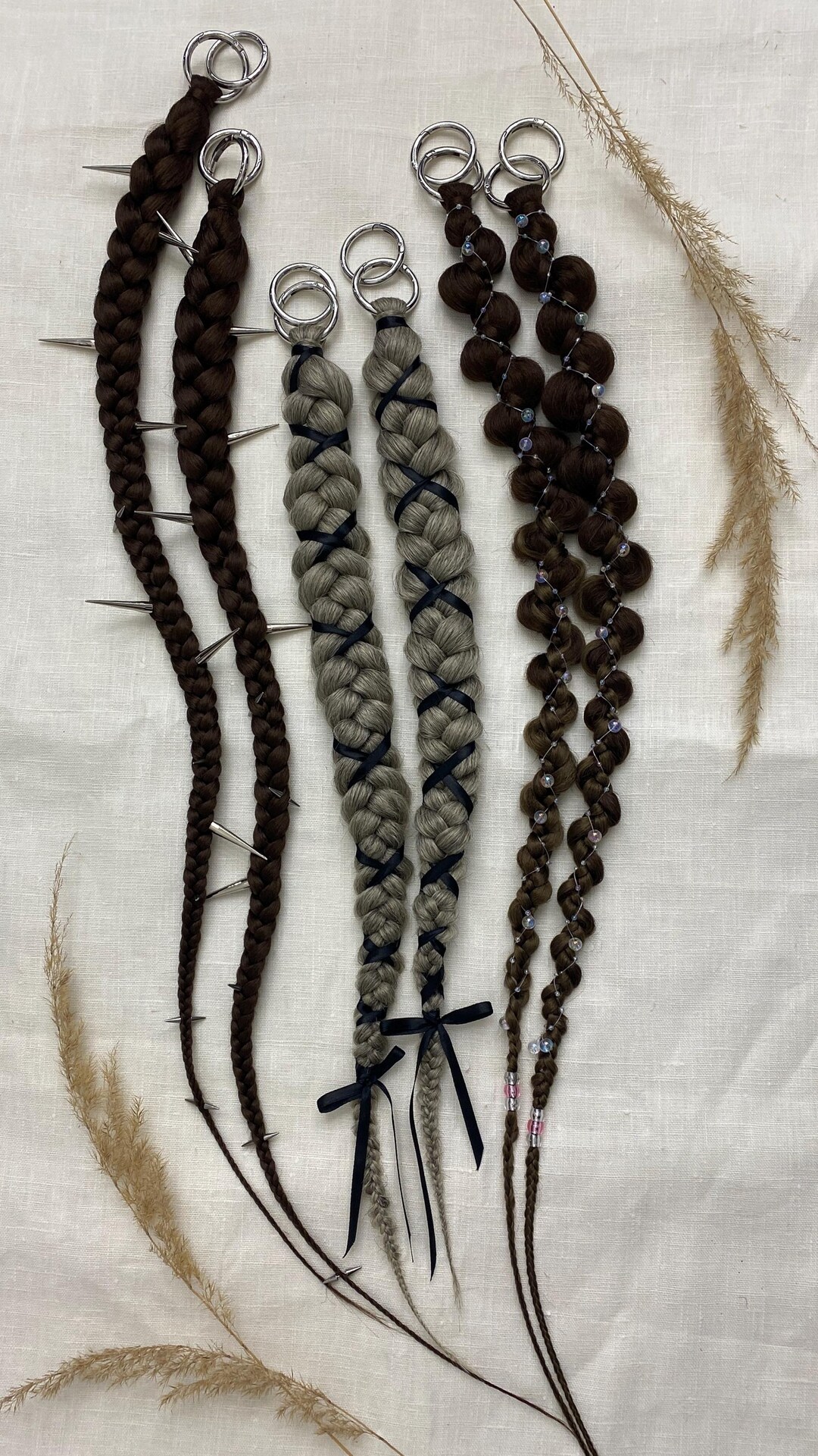 Decorative Braids on Carabiners - Etsy