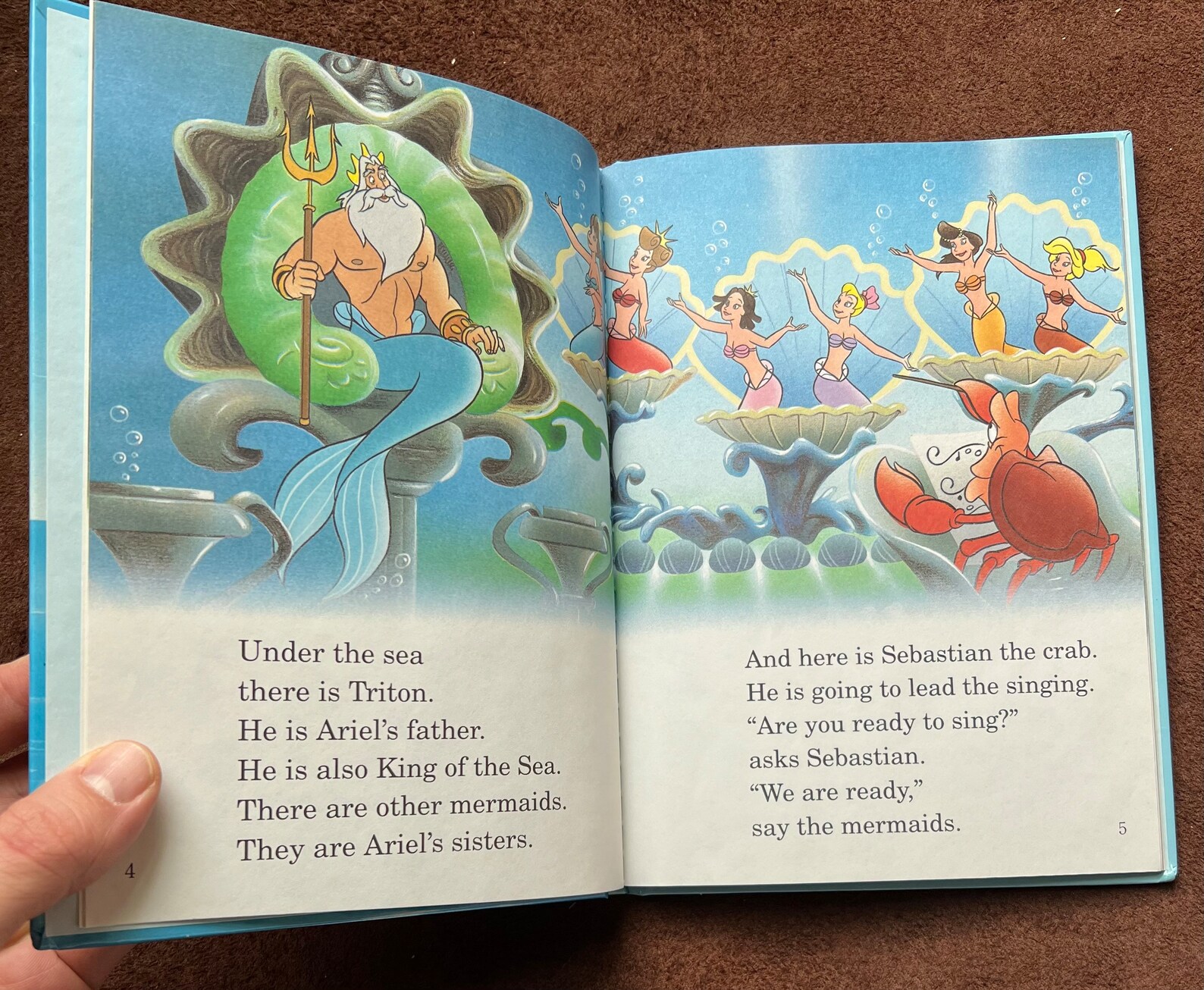 90s the Little Mermaid Ariel Above the Sea Hardcover Childrens Book - Etsy