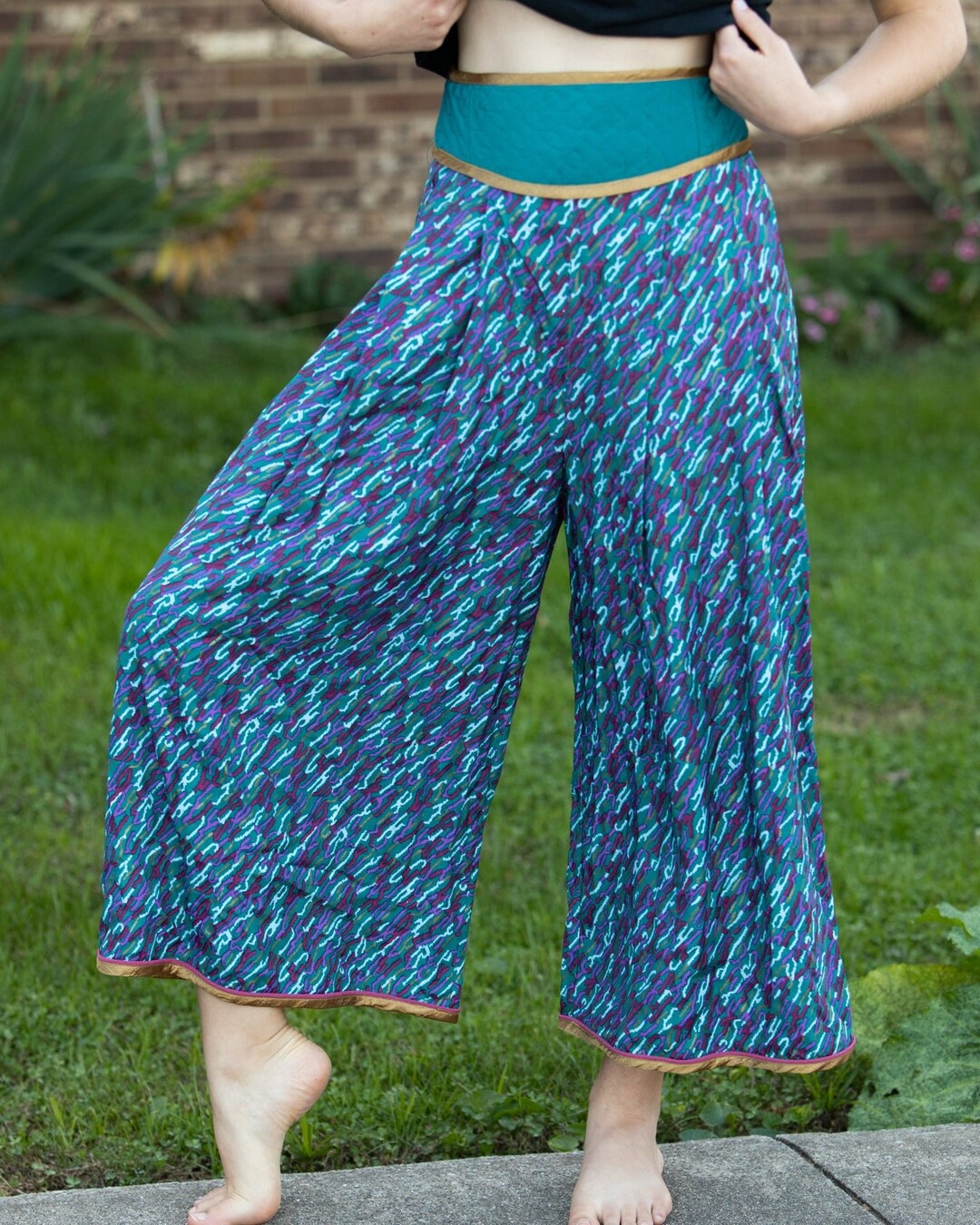 Vintage 70s Wide Leg Women's Pants LEANNE MARC - Etsy