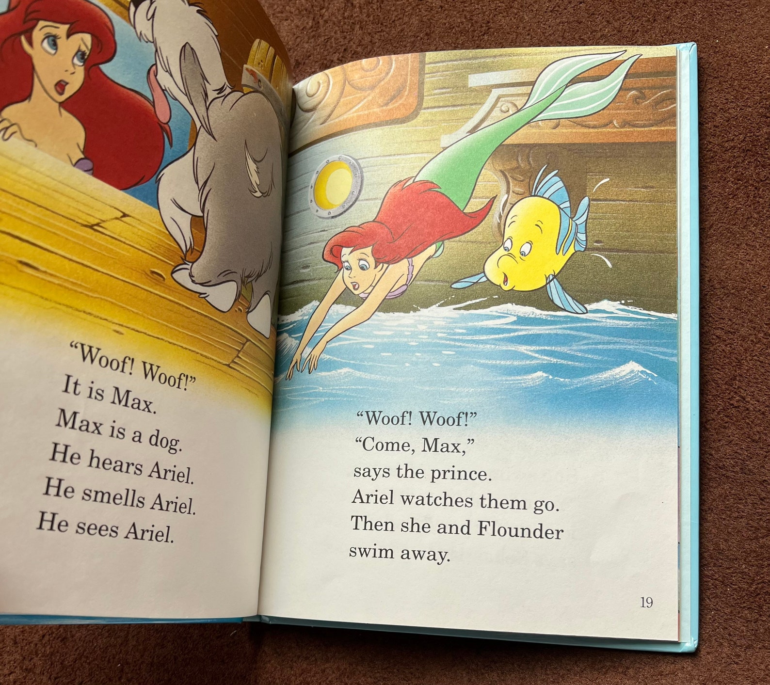 90s the Little Mermaid Ariel Above the Sea Hardcover Childrens Book - Etsy