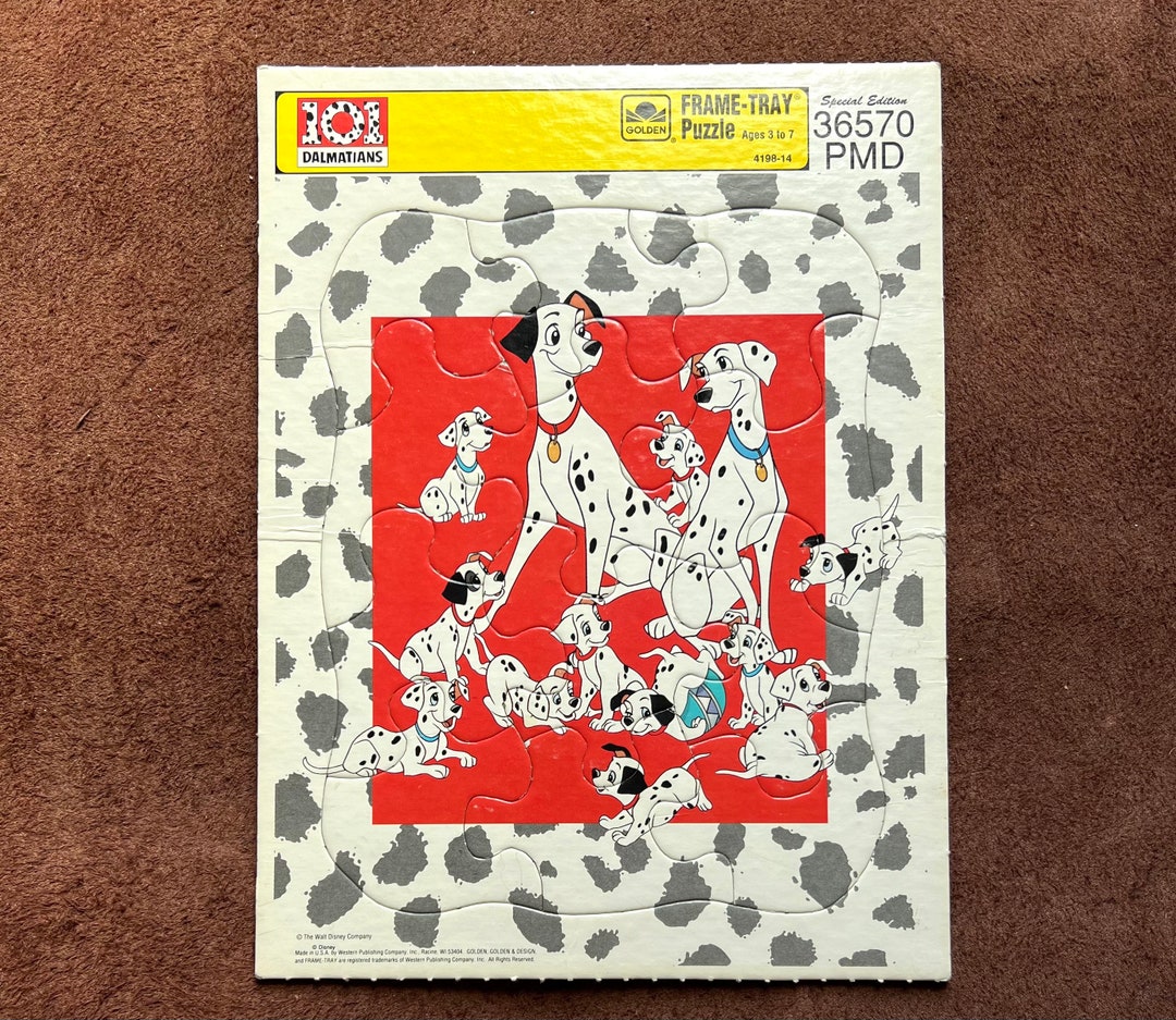 90s 101 Dalmatians Frame Tray Puzzle - Etsy