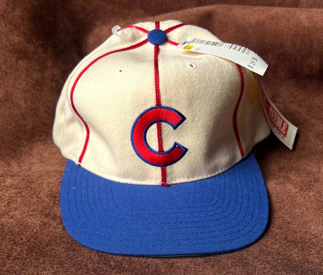 Vintage-new 90s Retro Chicago CUBS Baseball Cap Adjustable Snap Back ...