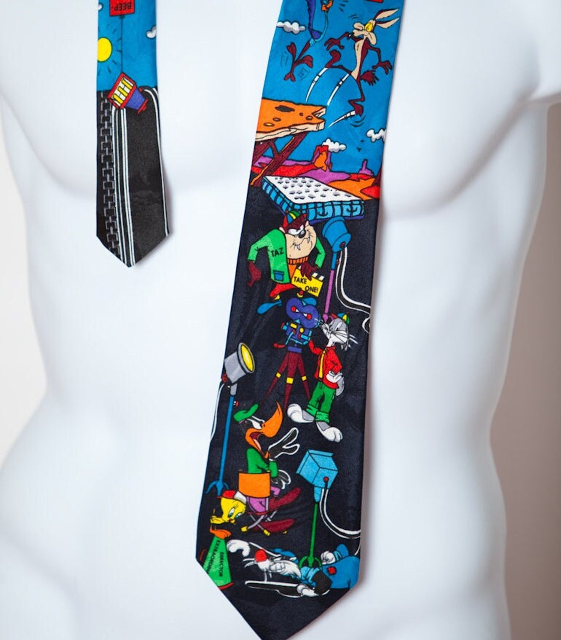 Vintage 90s LOONEY TUNES MANIA Men's Necktie Movie Set - Etsy