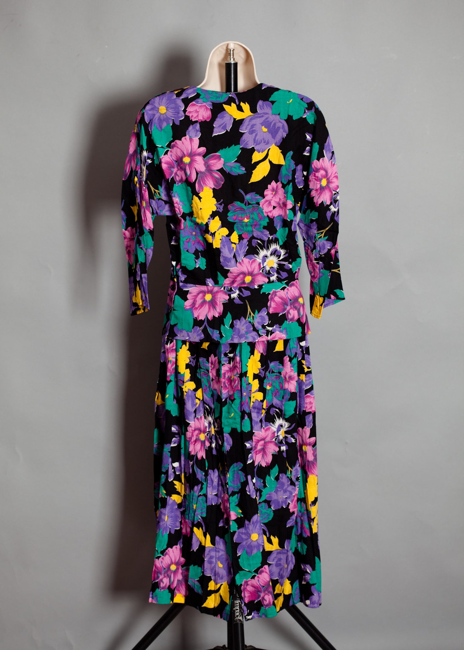 Vintage Women's 80s 90s Colorful Floral Flower Pattern Two - Etsy