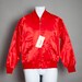 70s 80s Shiny Red Nylon Athletic Jacket - Etsy