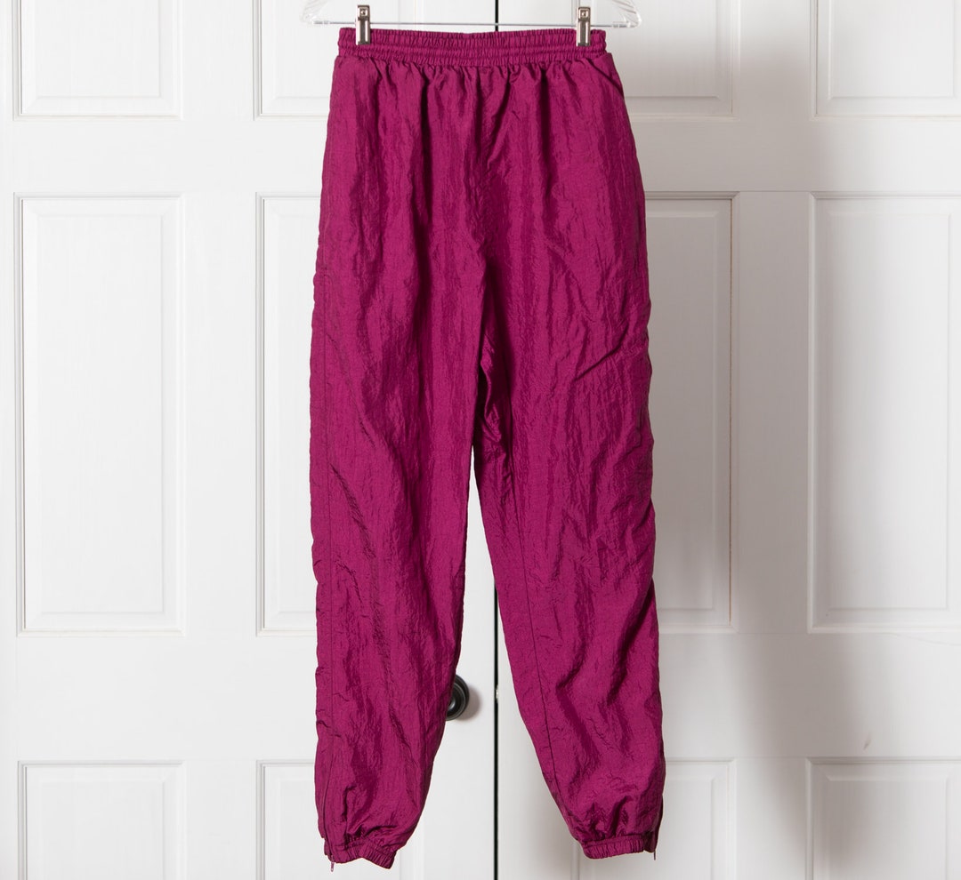 80s 90s Fuchsia Windbreaker Windpants Medium - Etsy