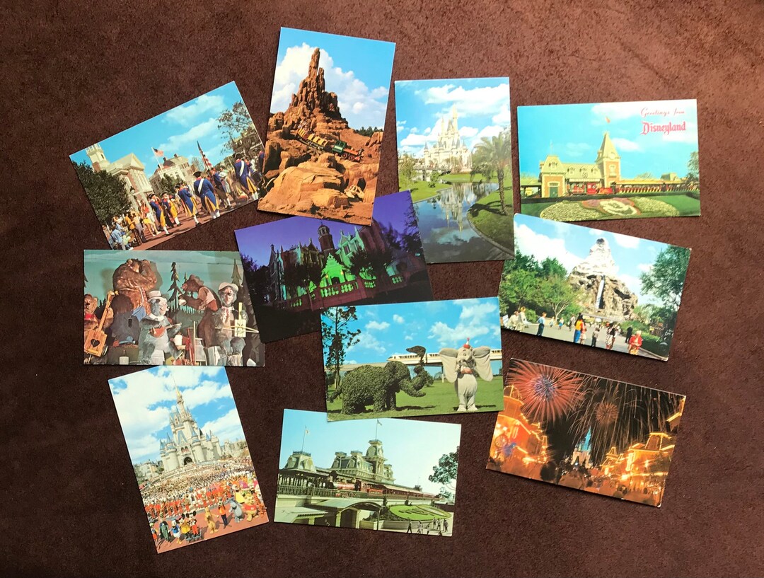 Vintage Walt Disney World and Disneyland Postcards - Etsy