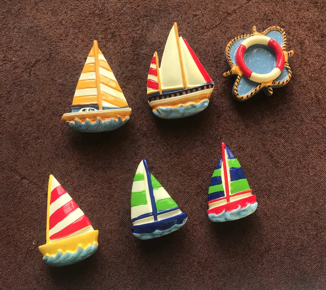 80s 90s Sail Boat Button Covers Vintage New - Etsy