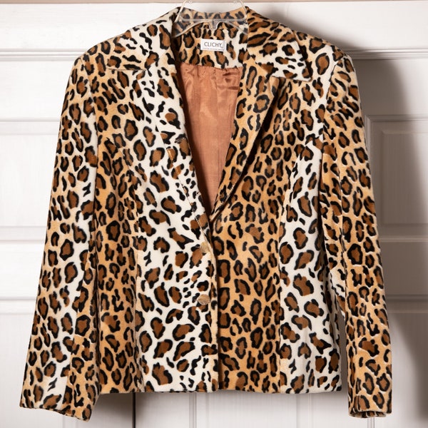 Leopard Print Jacket - Etsy