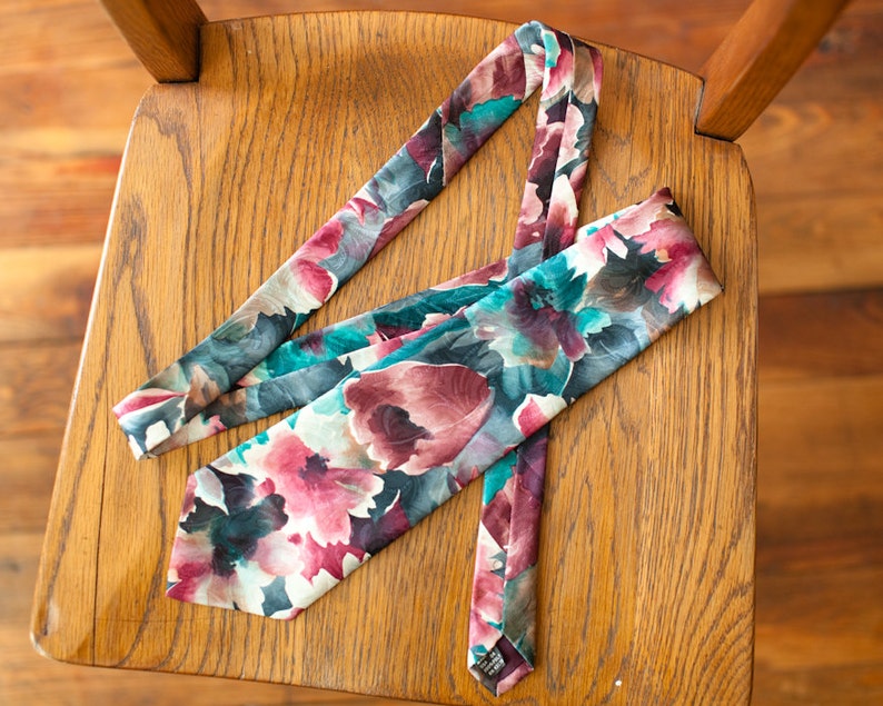 Floral Spring Tie Manhattan | Etsy