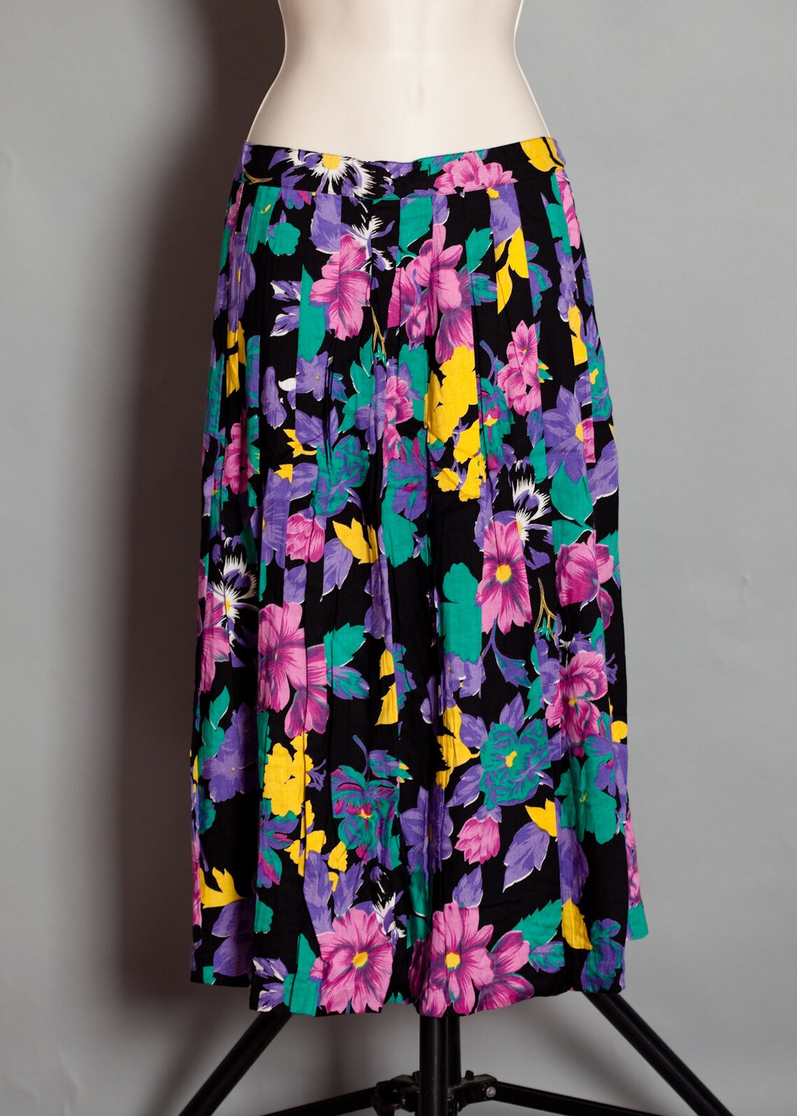 Vintage Women's 80s 90s Colorful Floral Flower Pattern Two - Etsy