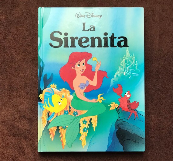 La Sirenita Disney the Little Mermaid Spanish Version | Etsy