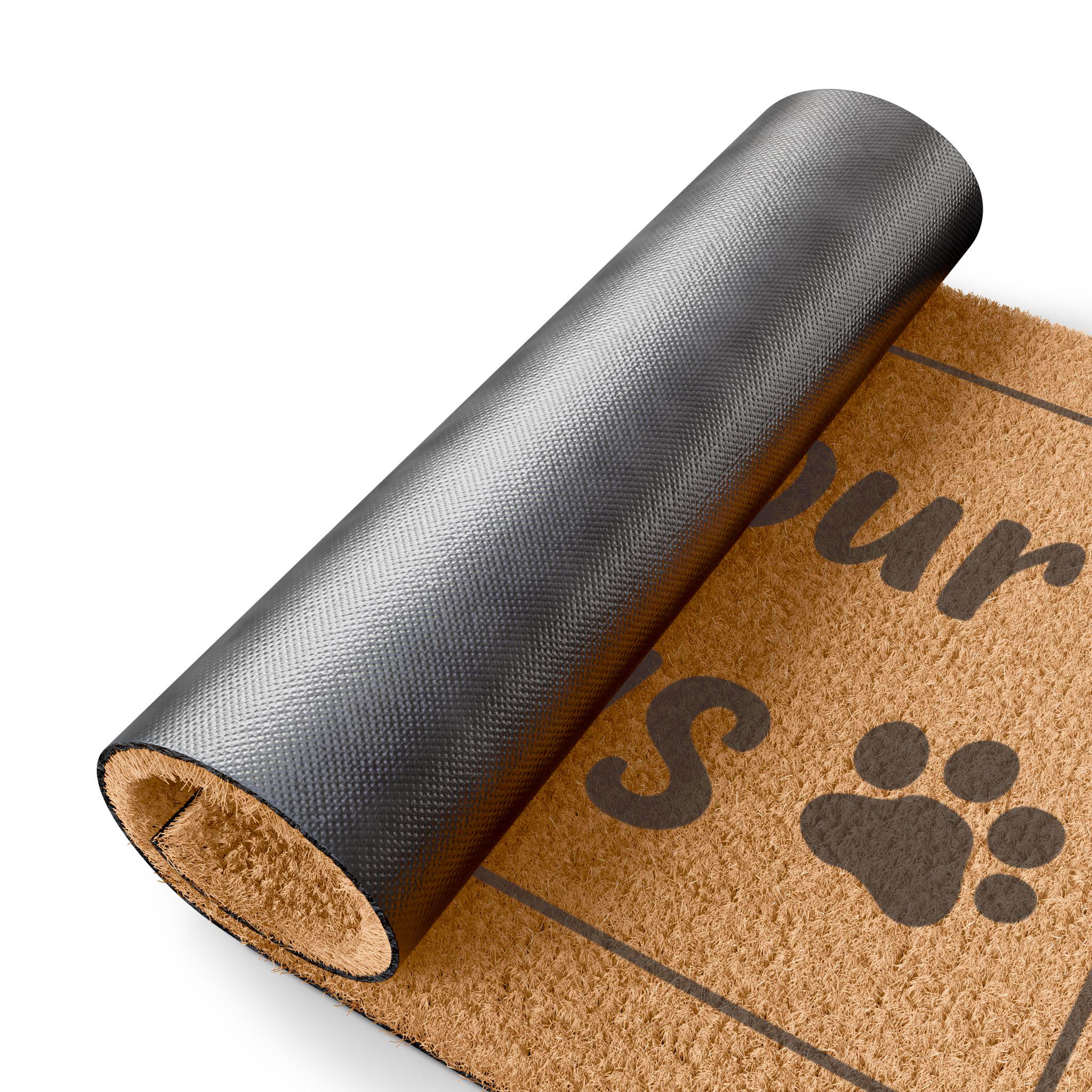 Funny Wipe Your Paws Doormat, Pet Welcome Mat, Dog or Cat Lover ...