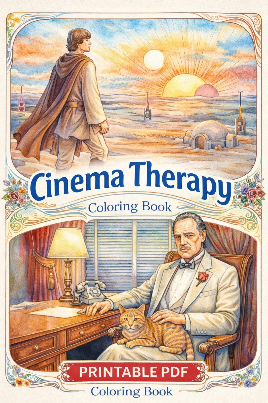 Cinema Therapy – Cinematic Coloring Pages | Movie Logbook | 10 ...