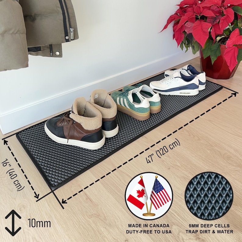 Boot Tray - Made in Canada - Shoes off Door Mat - Drop Zone Shoe ...