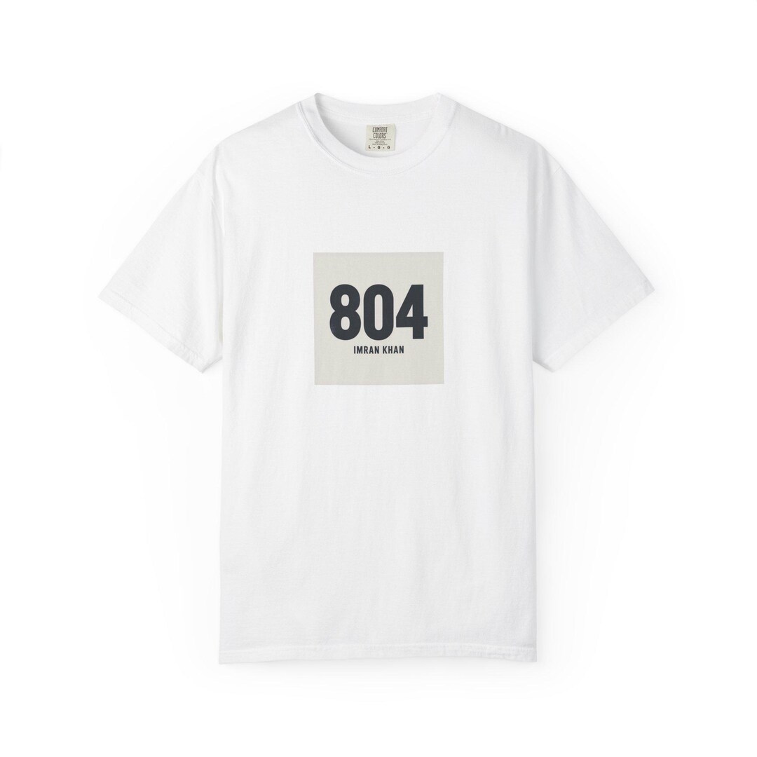 804 Number Block T-shirt | Minimal Graphic Tee - Etsy