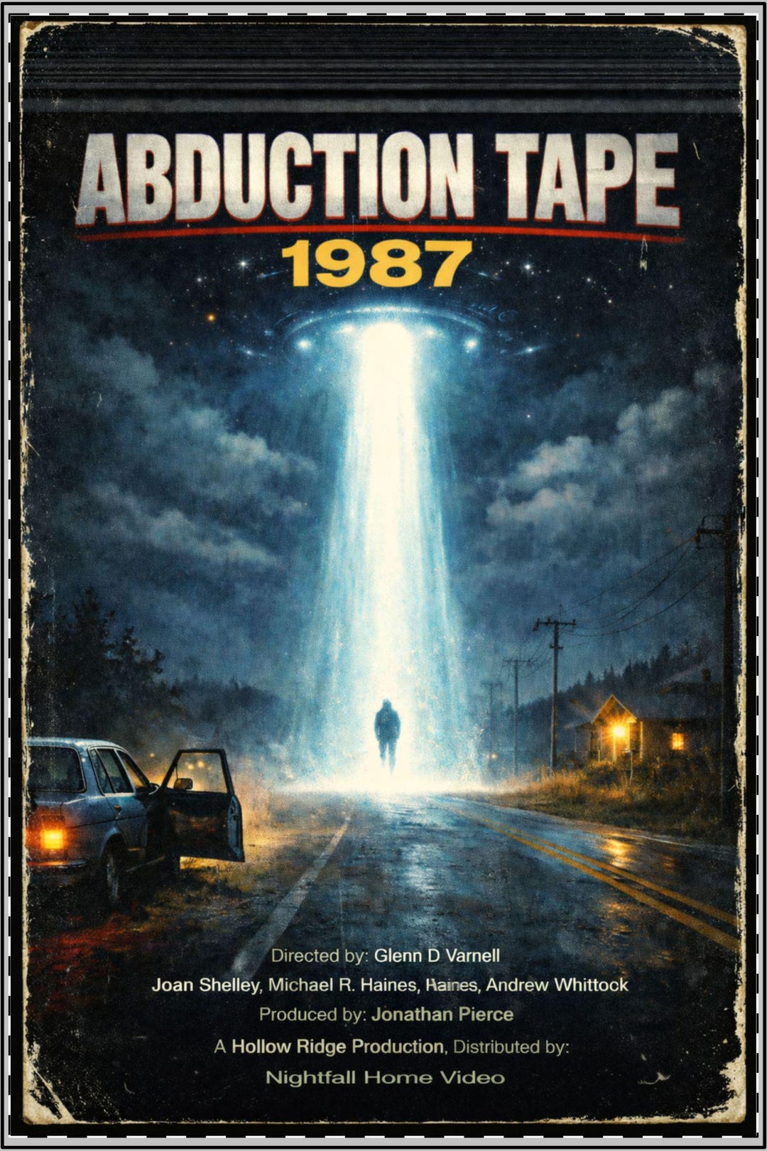 Abduction Tape VHS Horror Poster | Alien Abduction Art | Retro Sci-fi ...
