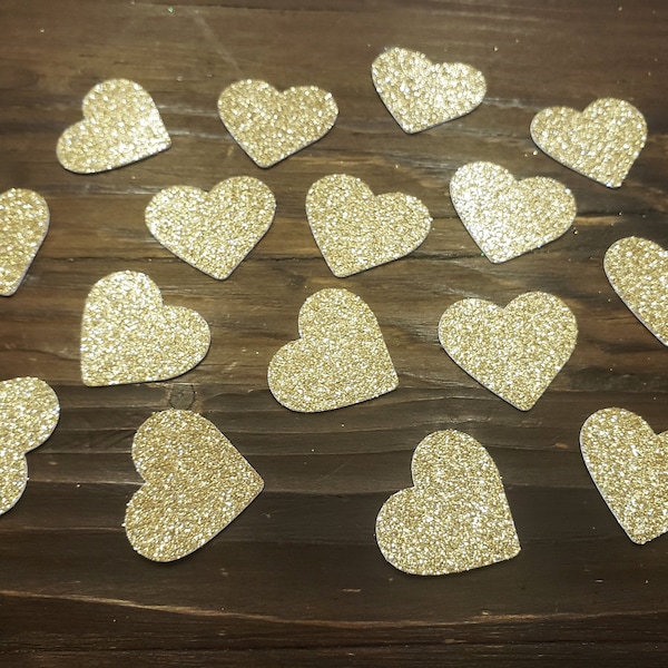 Gold Heart Confetti - Etsy