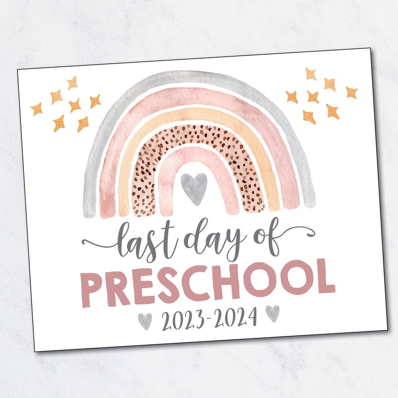 Last Day Preschool - Etsy