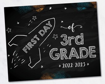 Space 3rd Grade Sign - Etsy