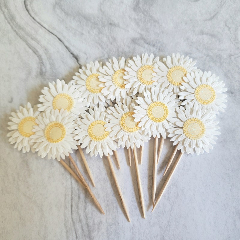 Flower Cupcake Toppers - Etsy