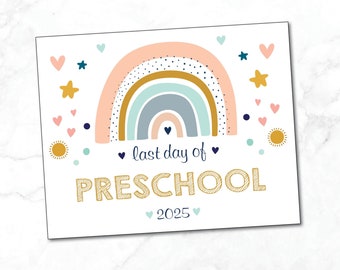 LAST DAY of School Sign / Last Day of 1st Grade Sign / Last Day of ...