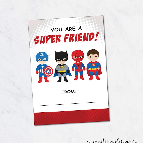 Superhero Cards - Etsy