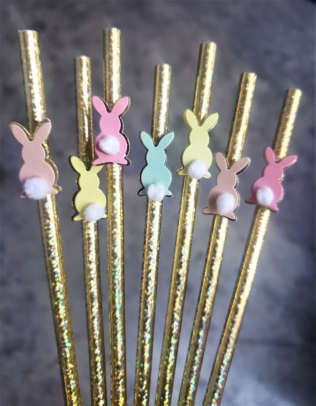 Easter Bunny Straws, Some Bunny is One, Easter Straws, Bunny First ...