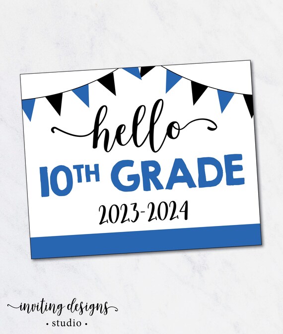 10th Grade Sign