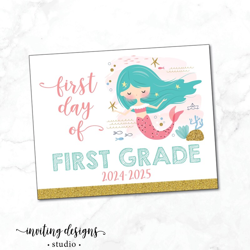 First Day of 1st Grade - Etsy