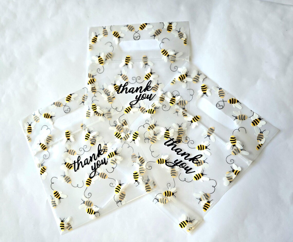 Bee Treat Bags, Bee Favor Bags, Bee Party Decorations, Bee Party ...