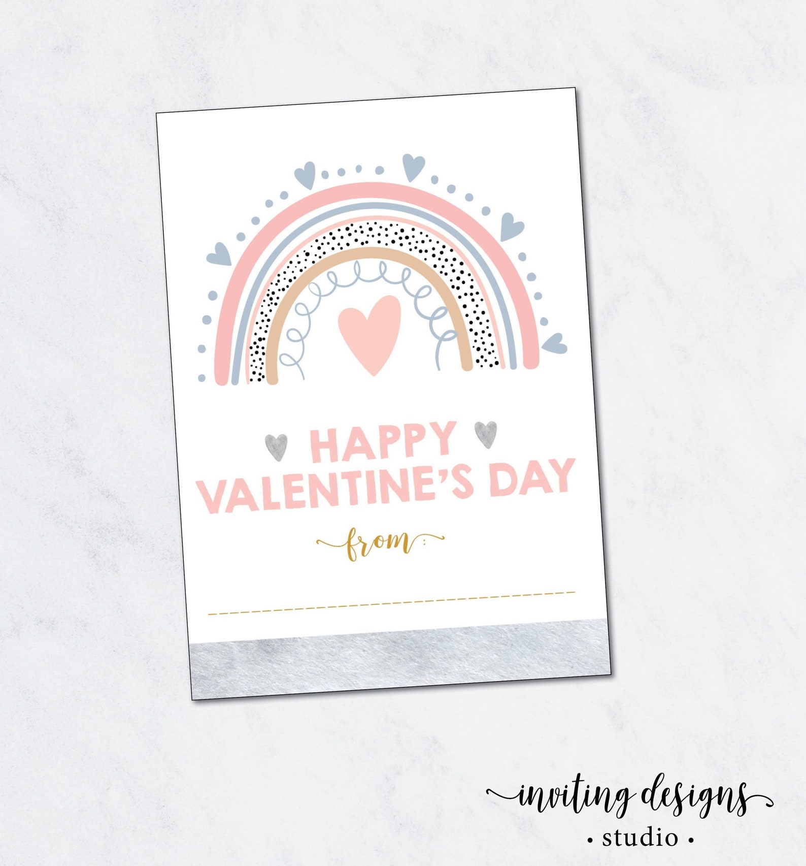 Kids Valentine Cards / Rainbow Printable Valentine's Cards - Etsy