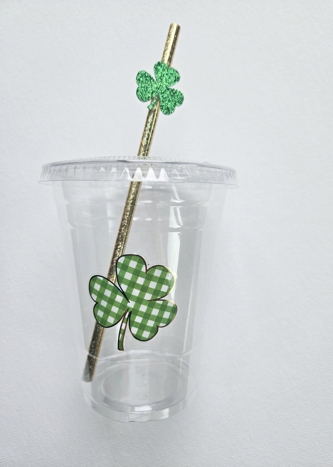 St Patrick's Day Party Cups, Shamrock Cups With Straw, St Patty ...