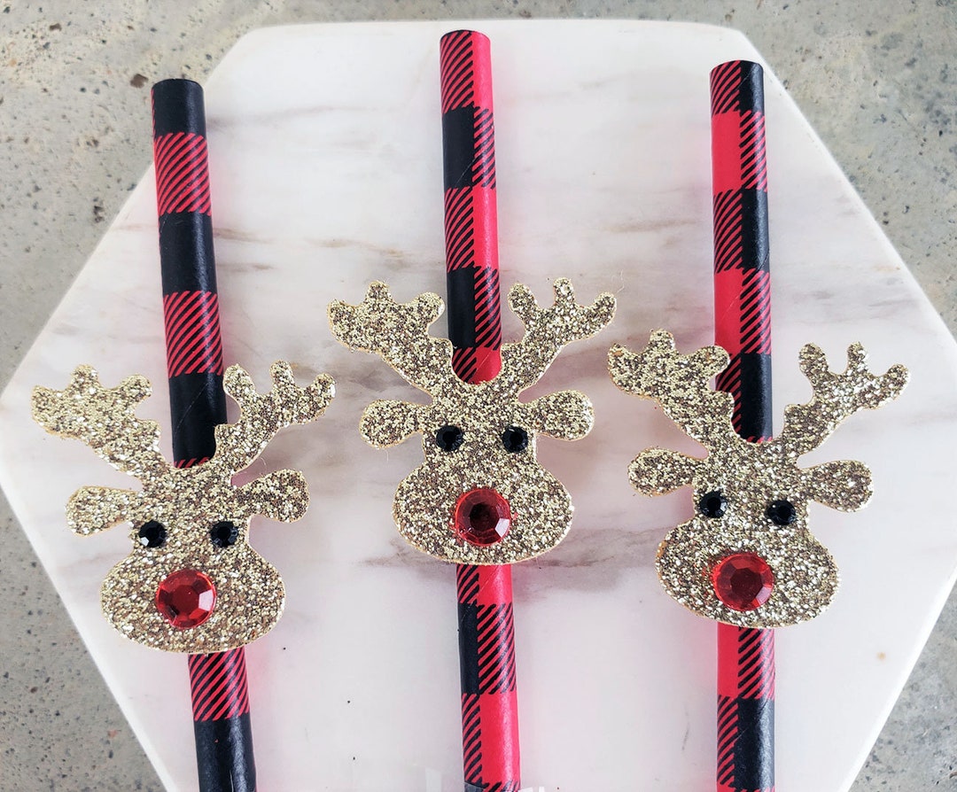 Christmas Straws, Christmas Decorations, Christmas Party Straws ...