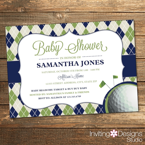 Golf Baby Shower - Etsy