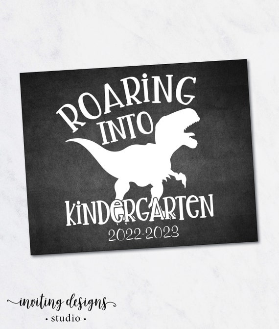 Dinosaur First Day of School Sign / Boy First Day of - Etsy