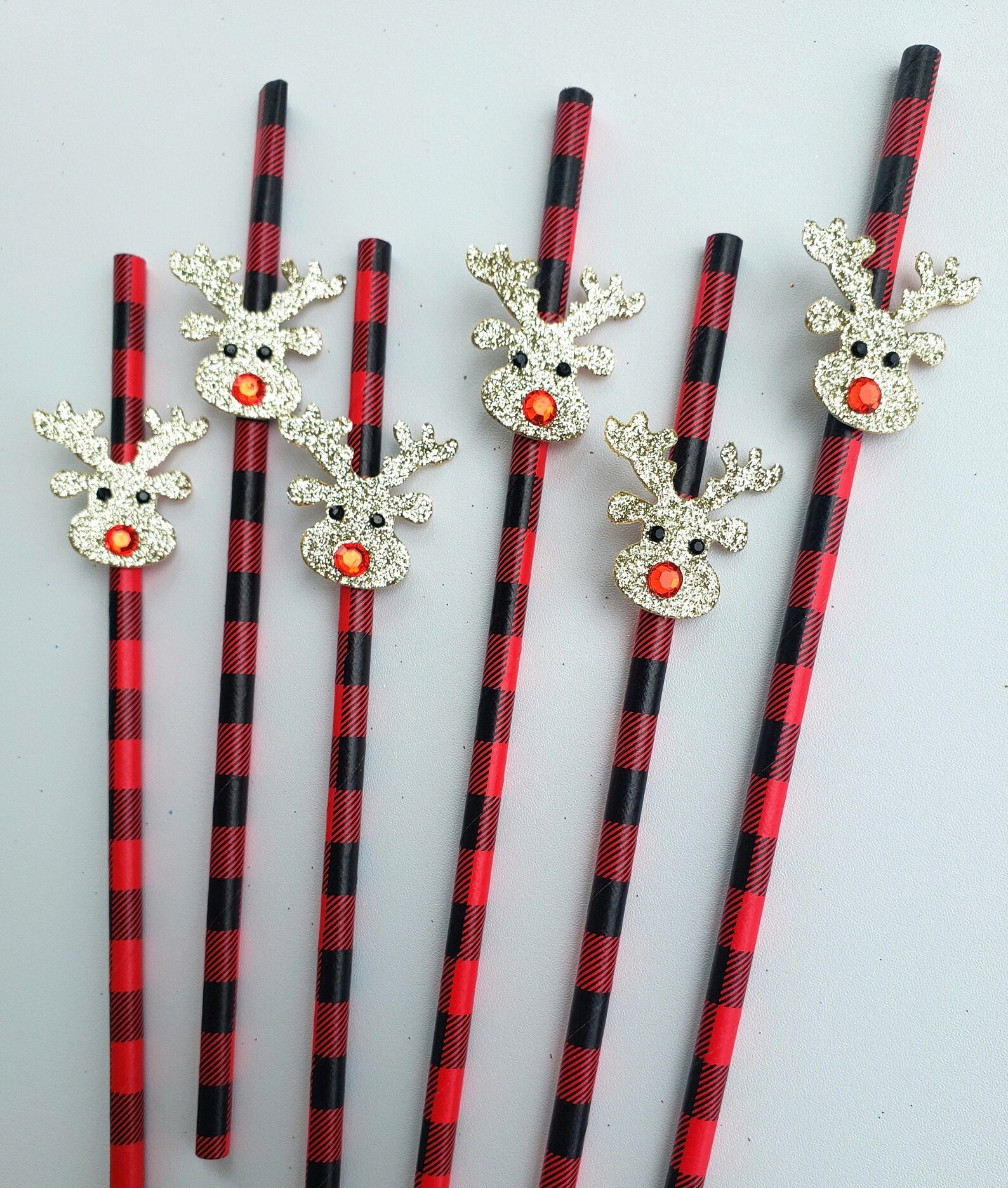 Christmas Straws Christmas Decorations Christmas Party - Etsy