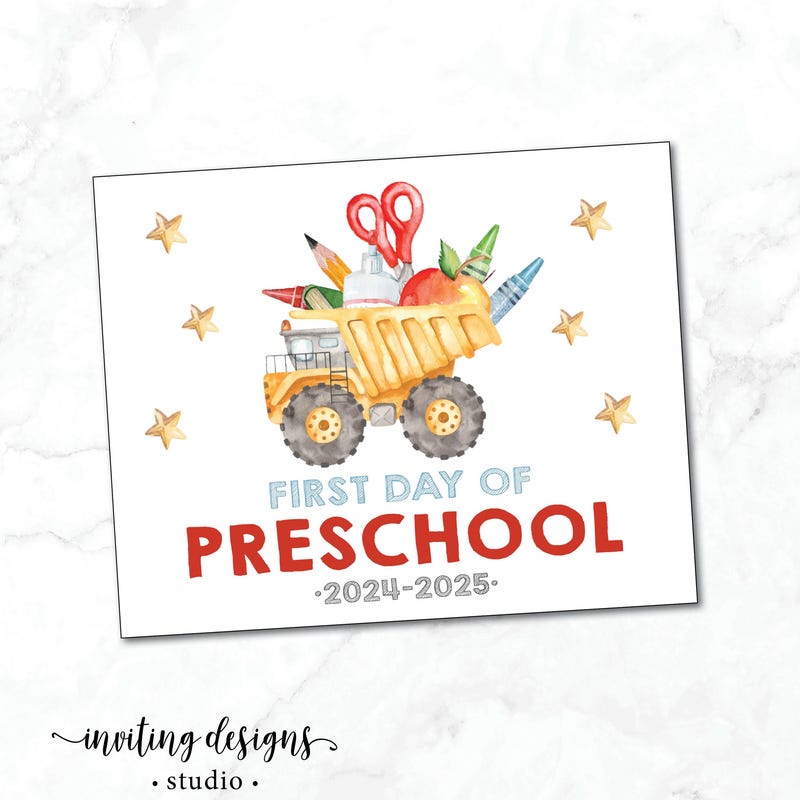 Preschool Sign - Etsy