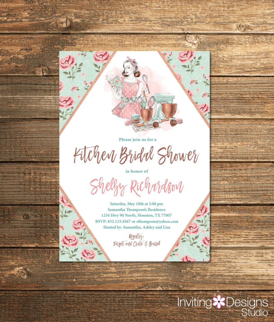 Kitchen Bridal Shower Invitation Kitchen Shower Invitation - Etsy