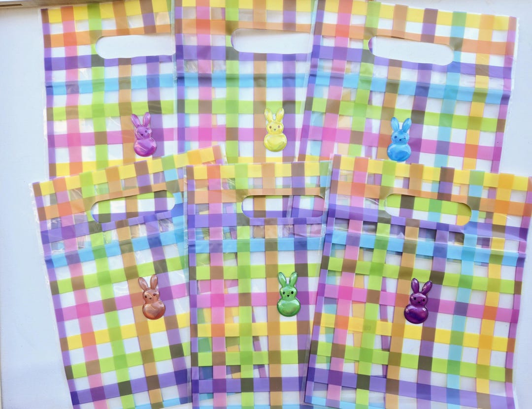Easter Peeps Treat Bags, Peeps Favor Bags, Easter Decorations, Easter ...